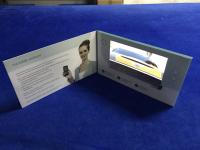 China Customized paper video brochure Style and advertising/product lanch 7inch LCD screen Digital video marketing cards for sale