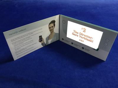 China Customized Interactive Video Marketing Books Video Brochure Card for sale