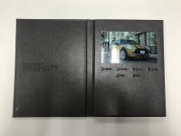 China Customized Leather Cover Style and event launch 7inch HD LCD screen Digital video brochure Video booklet for medical for sale