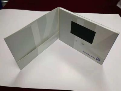 China Custom design paper material display video card 4.3'' lcd screen video brochure digital video display with inside pocket for sale
