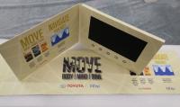 China Custom design paper craft Style and event launch 7inch LCD screen video brochure card Video booklet for automotive for sale
