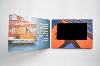 China Customizable Promotional Custom Video Brochures Lcd Video Greeting Card for sale