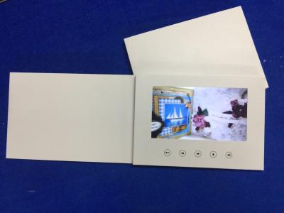 China 2019 custom greeting cards 7inch screen size video brochure card personalized lcd video book invitation cards for sale