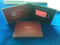 China Custom design paper material display LCD screen video brochure 4.3'' Hard cover video in folder digital video book for sale