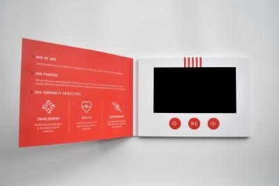 China 2019 creative design 7inch screen size lcd video mailer video in print brochure Growth Marketing for Healthcare for sale