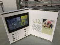 China Portable Video Business Card Economical With Rechargeable Battery USB for sale