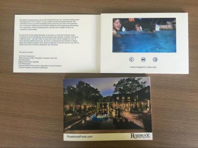 China Custom design 7'' screen size lcd video video brochure video business card for construction event/service introduction for sale
