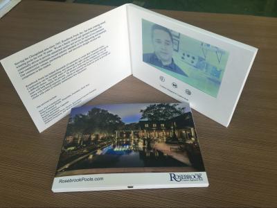 China 256MB Memory Custom Video Brochures All In One For Construction Campaign Video Mailer for sale
