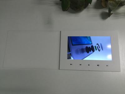 China White 10.1 Inch Custom Video Ecard Video Brochure Mailer With Button Control for sale
