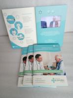 China Custom priting 6.5×9.5inch book size 5inch IPS TFT LCD Screen promotional video brochure brochure with video screen for sale
