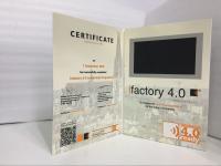 China Custom design 7'' screen size lcd video video brochure video business card brochure with video screen for every industry for sale
