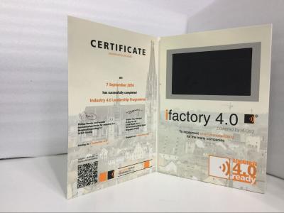 China Custom design 7'' screen size lcd video video brochure video business card brochure with video screen for every industry for sale