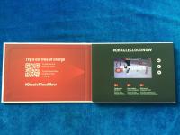 China Custom Cardboard Lcd Video Greeting Card 4.3 Inch Hard Cover for sale