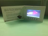 China Custom design 7''  lcd screen video brochure card video mailer custom video book/booklet with video screen for sale