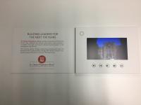 China Custom design 7inch lcd screen video brochure card video booklet video book for university advertising for sale