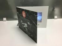 China Rechargeable Interactive Video Brochure Folded For Invitation for sale
