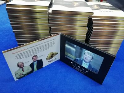 China Custom Marketing Mailer With Video Screen Lcd Video Brochure Card for sale