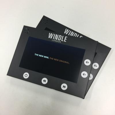 China Advertising Interactive Video Brochure Promotional 7 Inch Lcd Video Card for sale