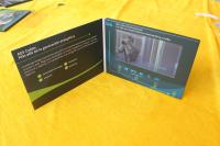 China Rechargeable LCD Video Brochure Folded For Event Lecture ROHS for sale