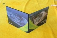 China Rechargeable LCD Video Brochure Folded For Event Lecture ROHS for sale