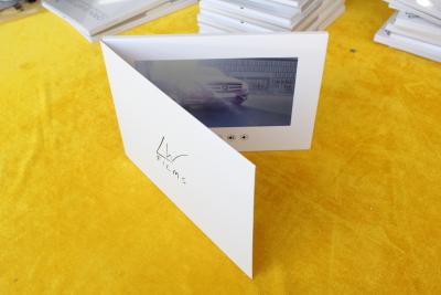 China Customizable White Digital Video Greeting Card 10 Inch For Wedding for sale