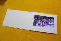 China Thin Paper A4 Size Custom Video Greeting Cards Video Brochure Book for sale
