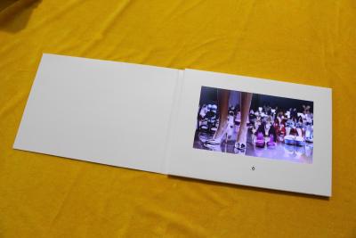 China Thin Paper A4 Size Custom Video Greeting Cards Video Brochure Book for sale