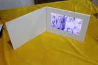 China Thin Greeting Card With Video Screen Promotional A4 Size With On Off Button for sale