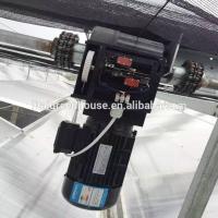 China Black Greenhouse Kits Reducer Gear Motor For Ventilation With Glass Cover Material for sale