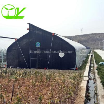 China Single-Span Agricultural Greenhouse Mini Mushroom Greenhouse with Optional Irrigation for sale