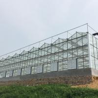 China Instruction for Agricultural Glass Hydroponics System Commercial Greenhouses Frame for sale