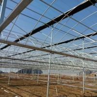 China Large Hot Galvanized Steel Structure Gutter Connected Greenhouse with Height 3.0-4.8m for sale