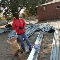China Namibia Africa Gutter Connected Greenhouse with Optimal Ventilation and Single Layer for sale