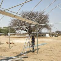China Single Layer Roof and Side Ventilation Namibia Commercial Greenhouse for Tomatoes Farming for sale