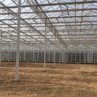 China Vegetable Fruits Flowers Glass Agriculture Greenhouse with Inside Outside Shading for sale