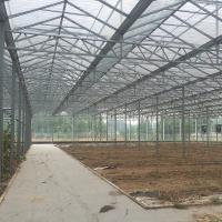 China Vegetable Fruits Flowers Glass Agriculture Greenhouse with Inside Outside Shading for sale