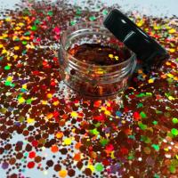 China for eyeshadow polyester glitter pigment powder face glitter loose powder for sale