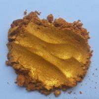 China Pure 24K gold sparkle appearance pearlescent pigment gold mica powder for sale
