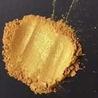 China Pure 24K gold sparkle appearance pearlescent pigment gold mica powder for sale