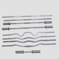 China Cold Galvanizing Steel Free Weight Exercise Equipment Olympic Barbell Bar for sale
