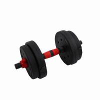China 10/15/20/30/40/50kg Colorful Cement Dumbbell Set , ODM Home Barbell Kit for sale
