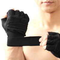 China L XL Sports Protection Equipment Elastic Weight Lifting Gym Gloves for sale