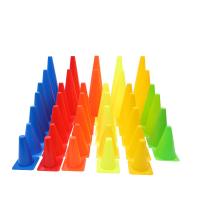 China PE Plastic Training Cones , 18cm 23cm 32cm 38cm 48cm Football Space Markers for sale