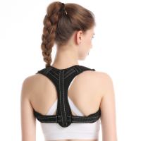 China Nylon Sports Protection Equipment Black Clavicle Back Posture Corrector for sale