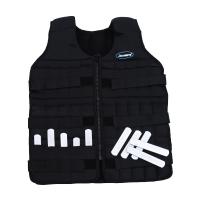 China Weight Loss Black Adjustable Weighted Workout Vest , 20kg Weighted Training Vest for sale