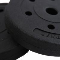 China Plastic Coated 10kg Weight Plates , Dia33.8cm Barbell Weight Plates for sale
