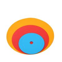 China Agility Drills T2.5mm Flat Disc Markers , Dia23cm Kids Soccer Cones for sale