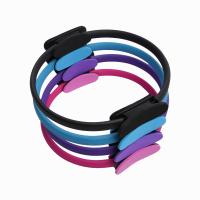 China 38cm 350g Yoga Exercise Equipment Double Handle Yoga Pilates Ring for sale