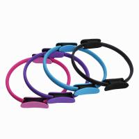 China 38cm 350g Yoga Exercise Equipment Double Handle Yoga Pilates Ring for sale