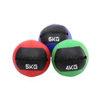 China 4kg Free Weight Exercise Equipment PU Cross Training Weighted Wall Ball for sale